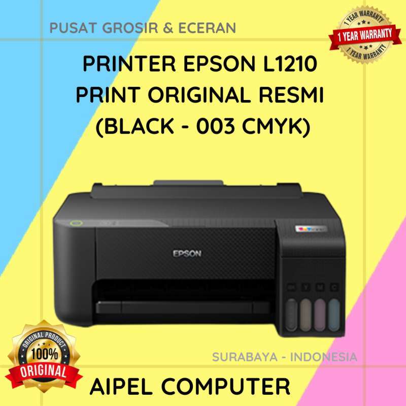 Jual L1210 | PRINTER EPSON L1210 PRINT ORIGINAL RESMI (BLACK - 003 CMYK ...