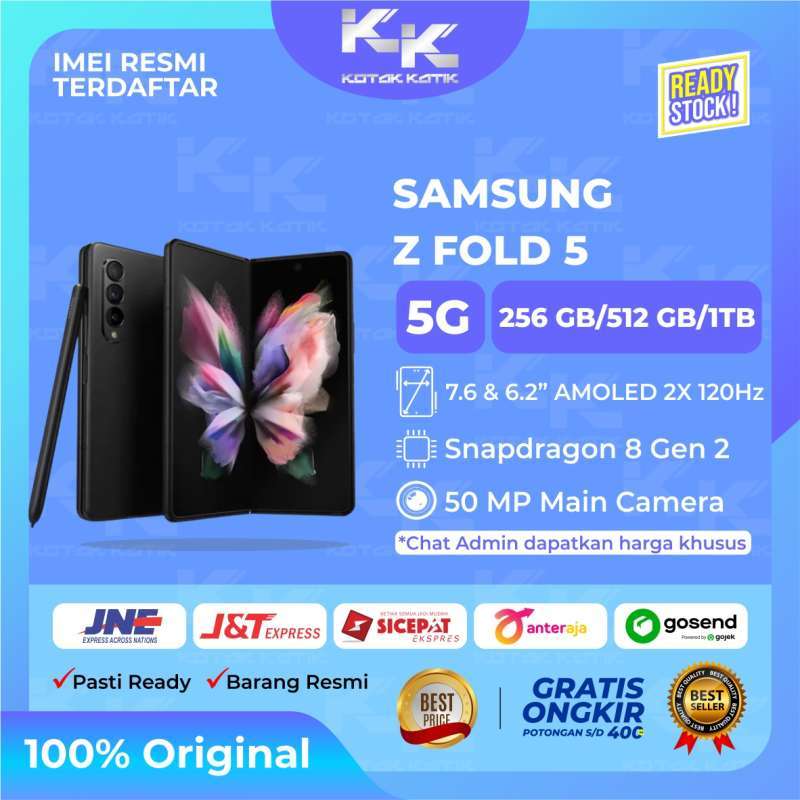 Jual STOK READY SAMSUNG Z FOLD 5 12/512GB 12/1TB SNAPDRAGON 8 GEN 2 NEW ...