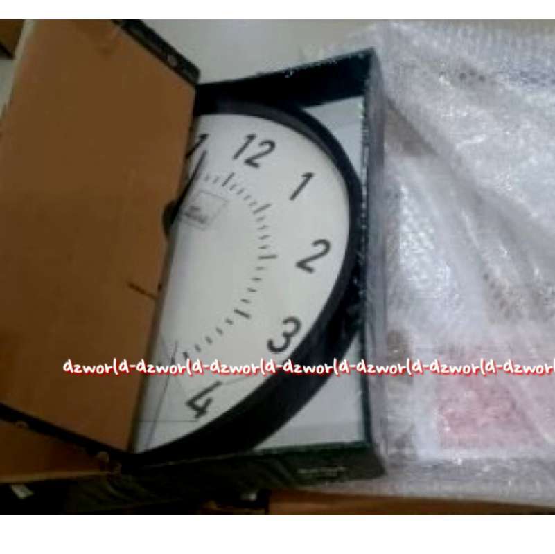Jual Arthome 40cm Wall Clock Black Around Jam Dinding Bulat Warna Hitam ...