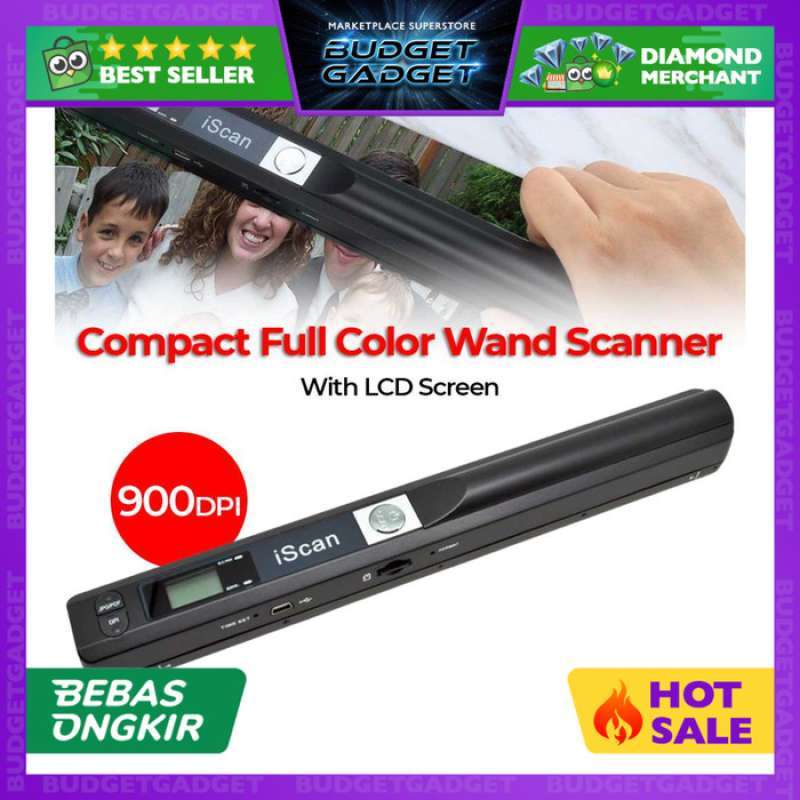 Promo Iscan Alat Scan Portable Compact Full Color 900dpi With Lcd ...