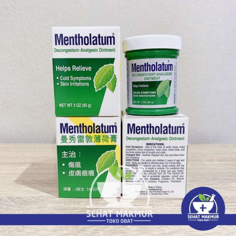 Jual Mentholatum Decongestant - Analgesic Ointment 85 Gram Impor ...