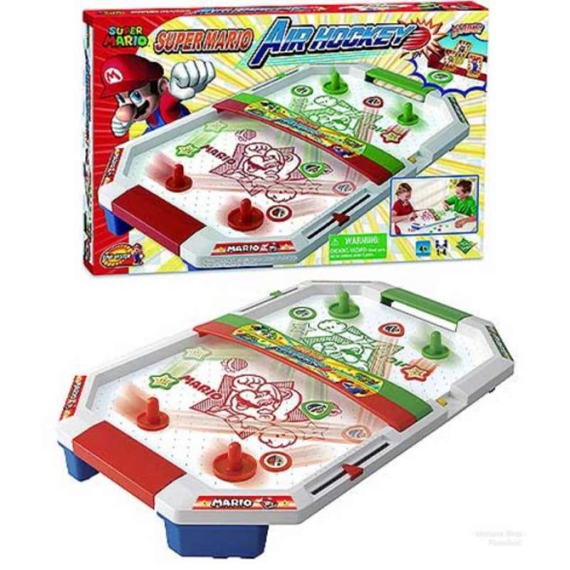 Promo Super Mario Bros Desktop Portable Air Hockey Attack Arcade Board ...