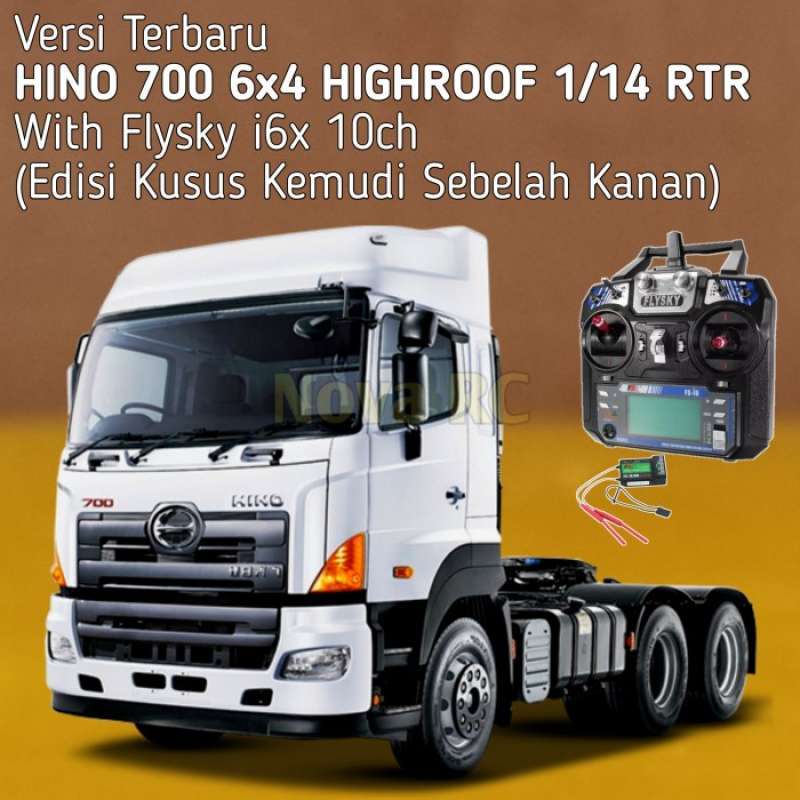 Jual hino 700 high line 6x4 rc trailer truck 1/14 hercules 3 sumbu roda ...