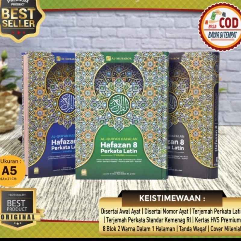Promo Al-quran Hafzan 8 Blok Warna Perkata Latin A5 Original Diskon 23% ...