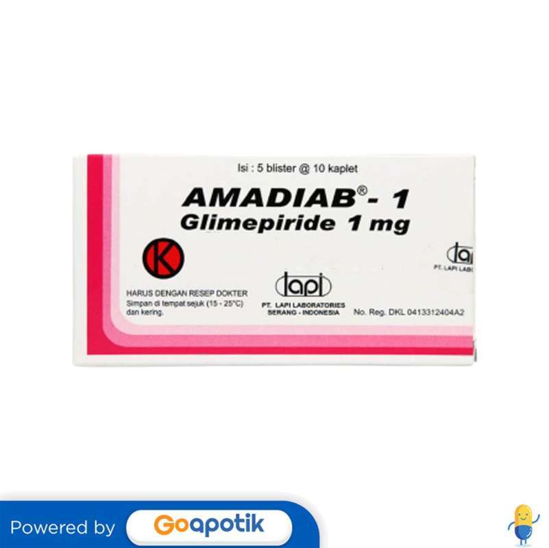 Jual AMADIAB 1 MG BOX 50 KAPLET di Seller Apotek Vita Farma ...