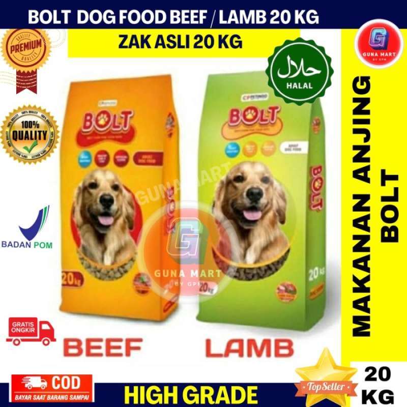 Promo Makanan Anjing Bolt Dewasa 20 Kg Pakan Dog Food Beef Sapi Hewan ...