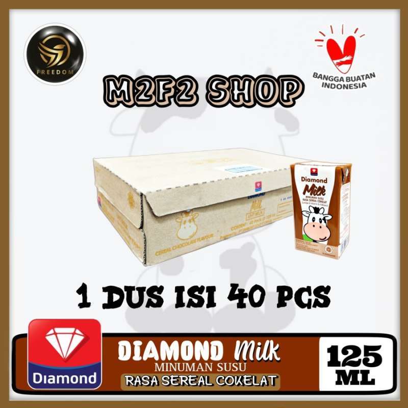 Promo DIAMOND MIlk Susu Kotak UHT Rasa Sereal Cokelat | Cereal Chocolate - 125 ml (Kemasan ...