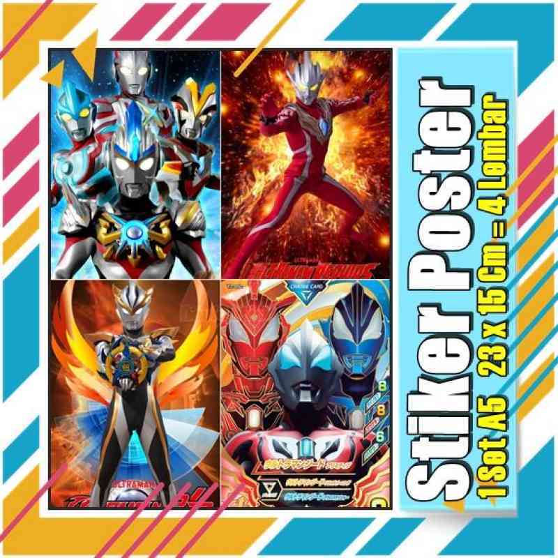 Jual Stiker Label Ultramen Blu Ace Titas Legend Rosso Tregear Tiga ...