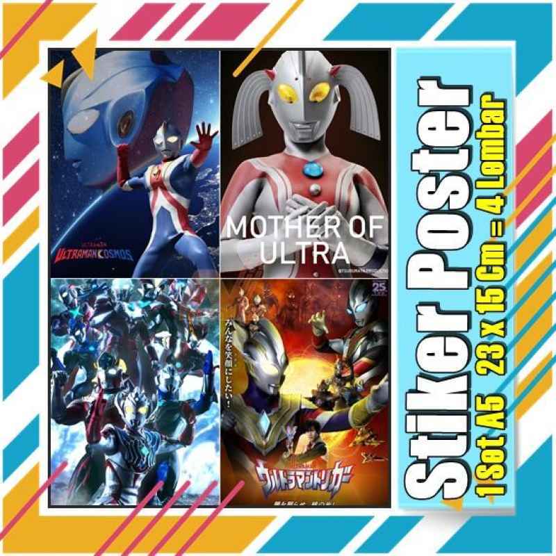 Jual Stiker Label Ultramen Blu Ace Titas Legend Rosso Tregear Tiga ...