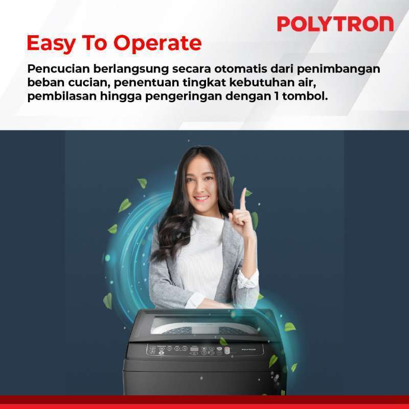 Jual Polytron Zeromatic Washing Machine 7kg Paw 7029y Di Seller Global ...