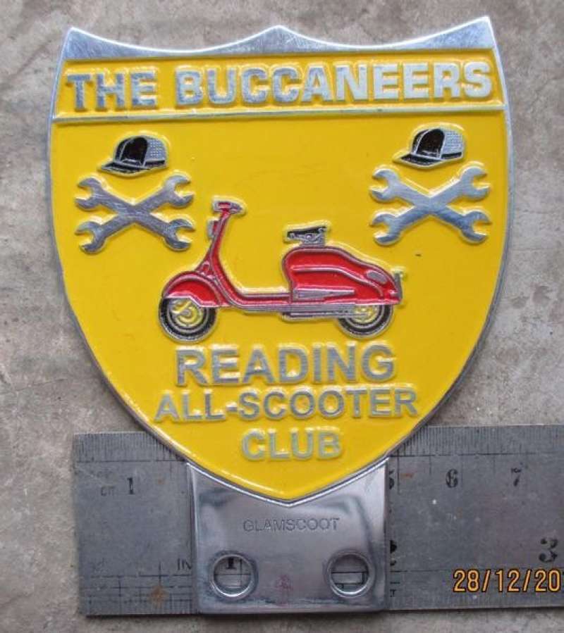 Jual Vintage Vespa Lambretta Club Badge Scooter Rally Placca Gs Ss 180 ...