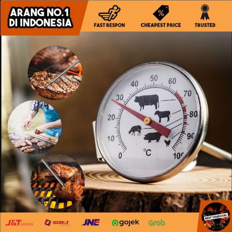Promo Termometer Makanan Daging Bbq Meat Temperature Sesuai Jenis ...