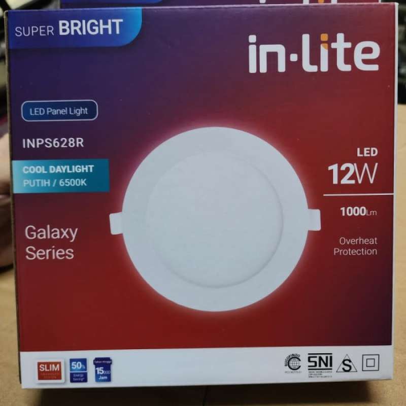Jual Inlite Downlight Panel 12 Watt Inps628r / Lampu Led Downlight ...