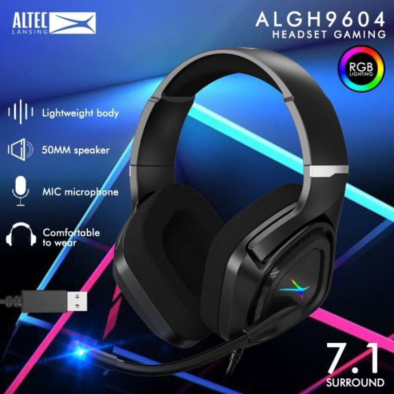 Promo ALTEC LANSING ALGH-9604 HeadSet Gaming 7.1 Surround RGB USB PC ...