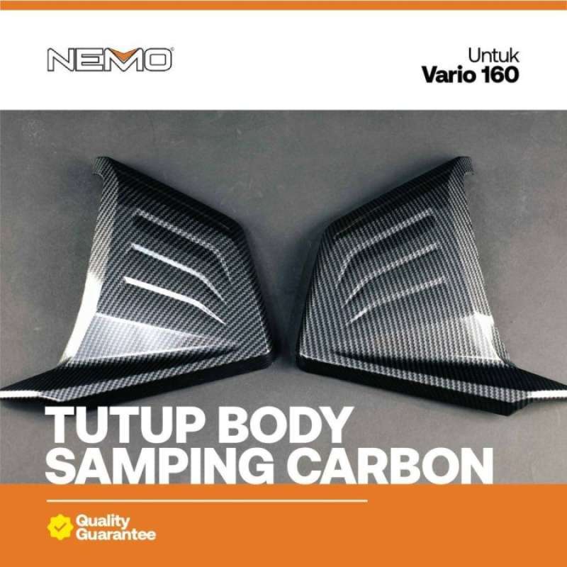Promo Tutup Body Samping Carbon Nemo Honda Vario 160 Cover Body Samping ...