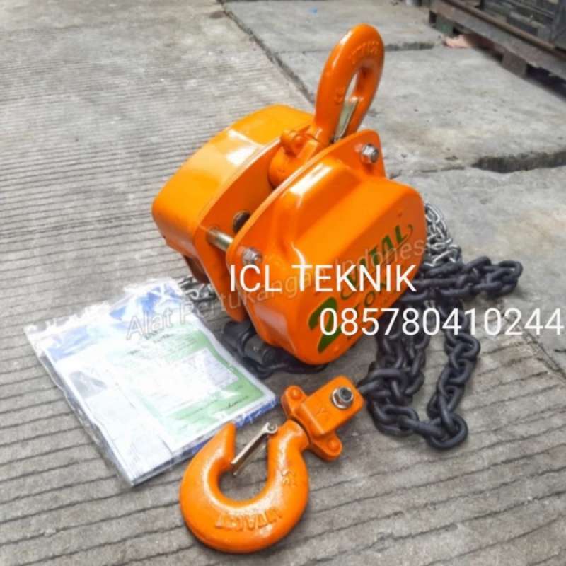 Promo Chain Block VITAL 2 Ton x 3 Meter Alat Angkut Barang VP5 Made in ...