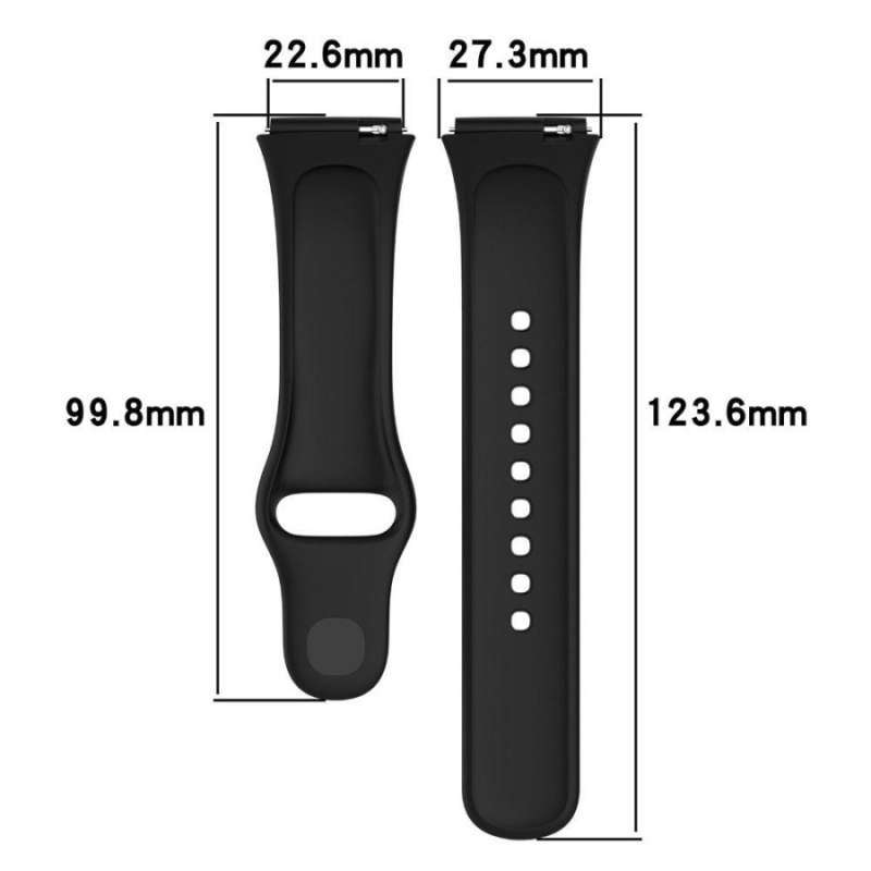 Jual Xiaomi Redmi Watch 3 Active - Strap Tali Jam Silicone Rubber Karet Strap - Black Di Seller ...