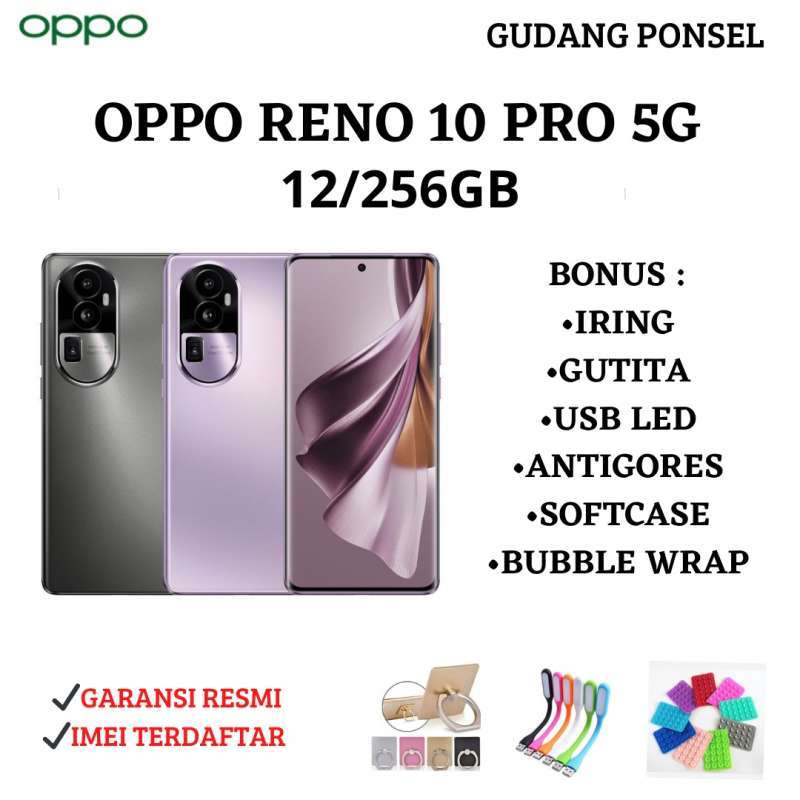 Promo Oppo Reno 10 Pro 5g 12/256gb Garansi Resmi + Bonus - Purple Diskon 24% Di Seller Gudang ...
