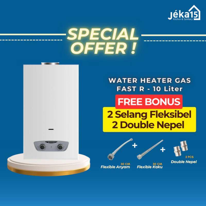 Promo Water Heater Gas | Pemanas Air Gas Lpg | Ariston Fast R 10L ...