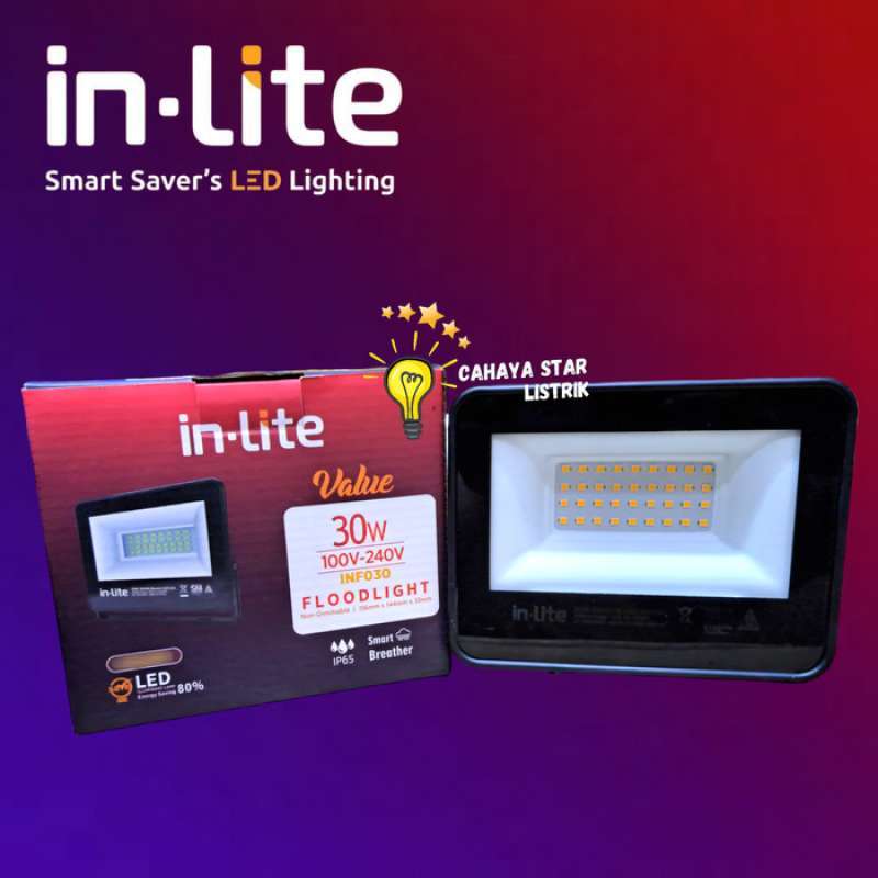 Promo Inlite Lampu Sorot Led Value Inf030 30Watt Putih Atau Kuning ...