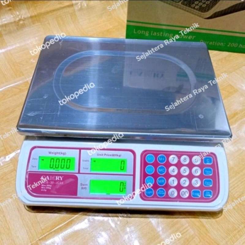 Promo CAMRY Timbangan digital 30kg acs30 jc33/Timbangan digital laundry 30kg Diskon 23% di ...