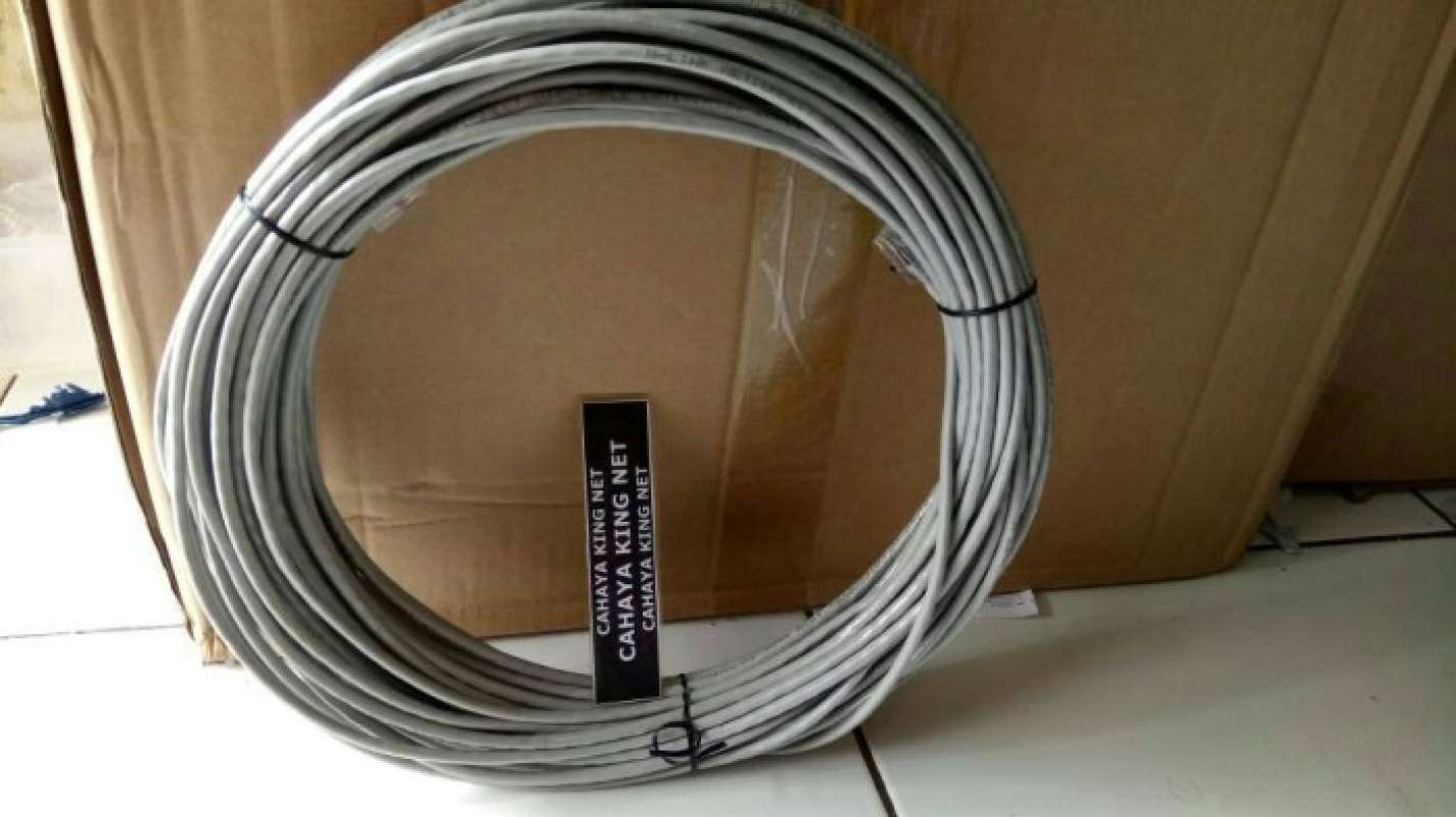 Promo kabel Lan/UTP cat.5e bisa poe (25meter) siap pakai Diskon 23% di ...