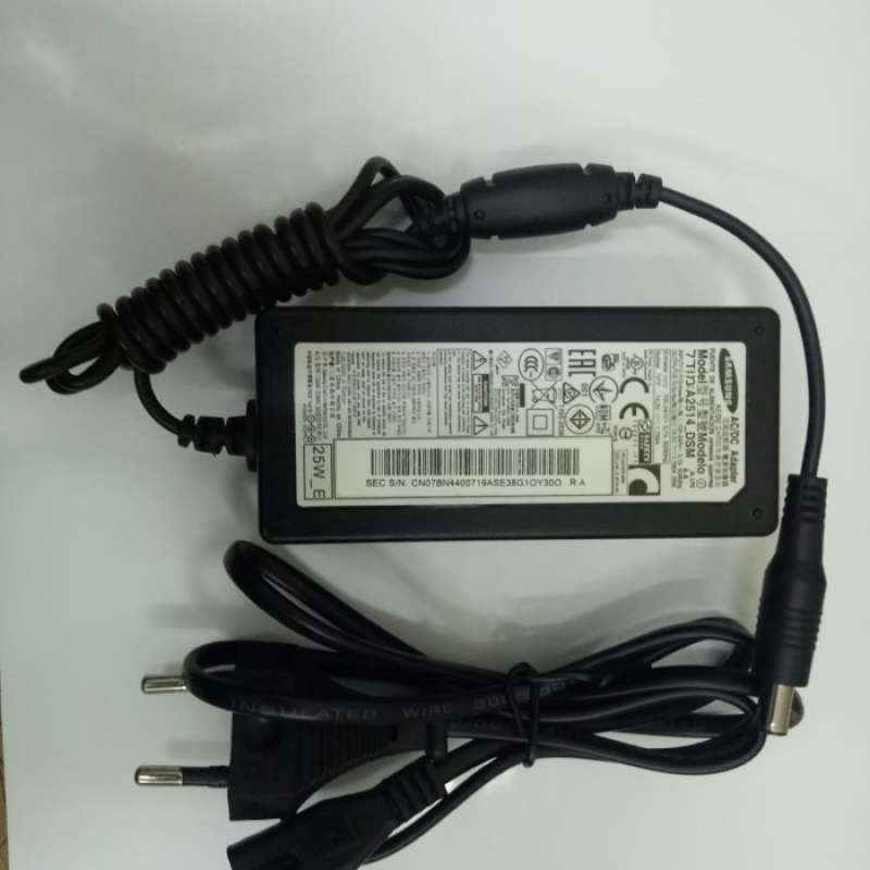 Jual adaptor monitor samsung original 14volt 1,7amper jek jarum di ...