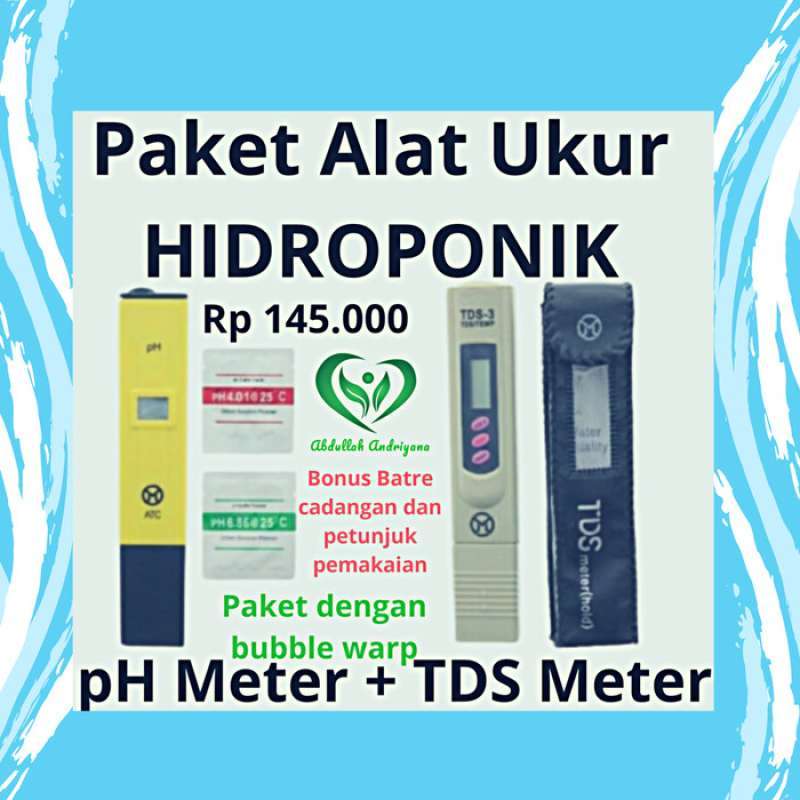 Jual Paket Alat Ukur Air Ph Meter Dan Tds Ec Digital Hidroponik ...