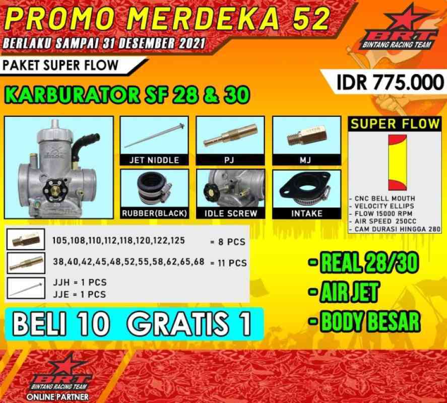 Promo Karburator Sf 28 Sf 30 Brt Super Flow Diskon 23% di Seller Bietta Store - Kebon Kacang ...