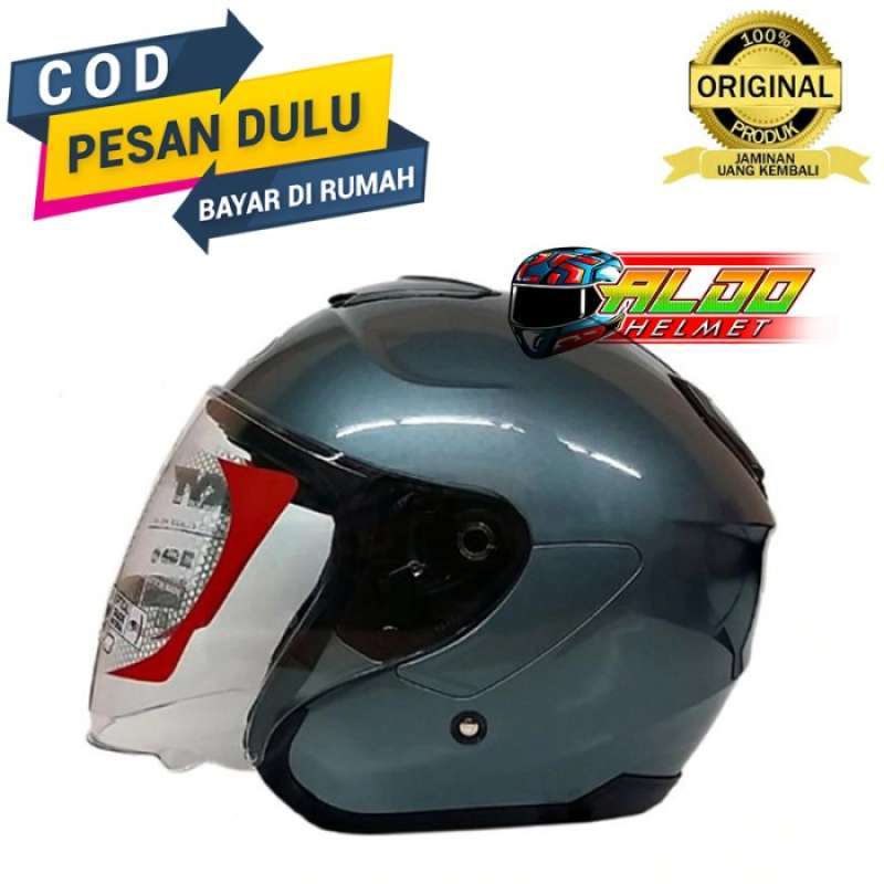 Promo Helm Kyt Kyoto | Kyt Kyoto R Abu Muda | All Gray Original Sni ...