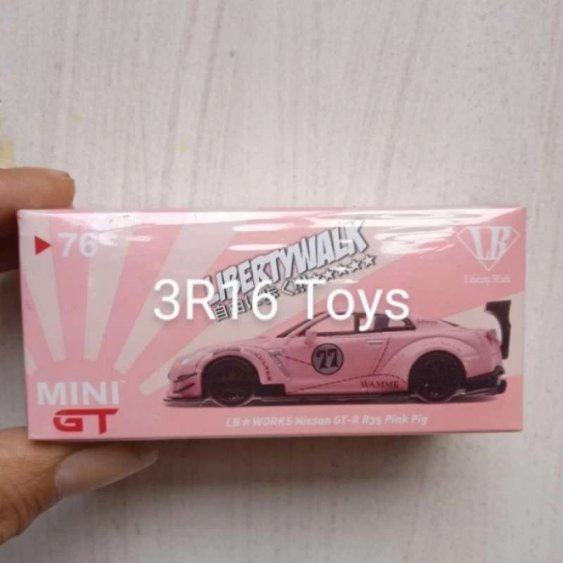 Promo Mini GT Nissan GTR R35 Pink Pig No.76 Diskon 23% di Seller enzo ...