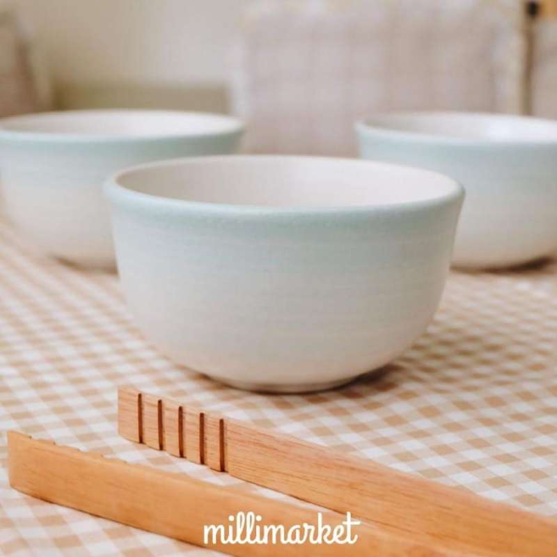 Jual Rice bowl - GRADATION TOSCA / mangkok nasi keramik/ mangkok nasi ...