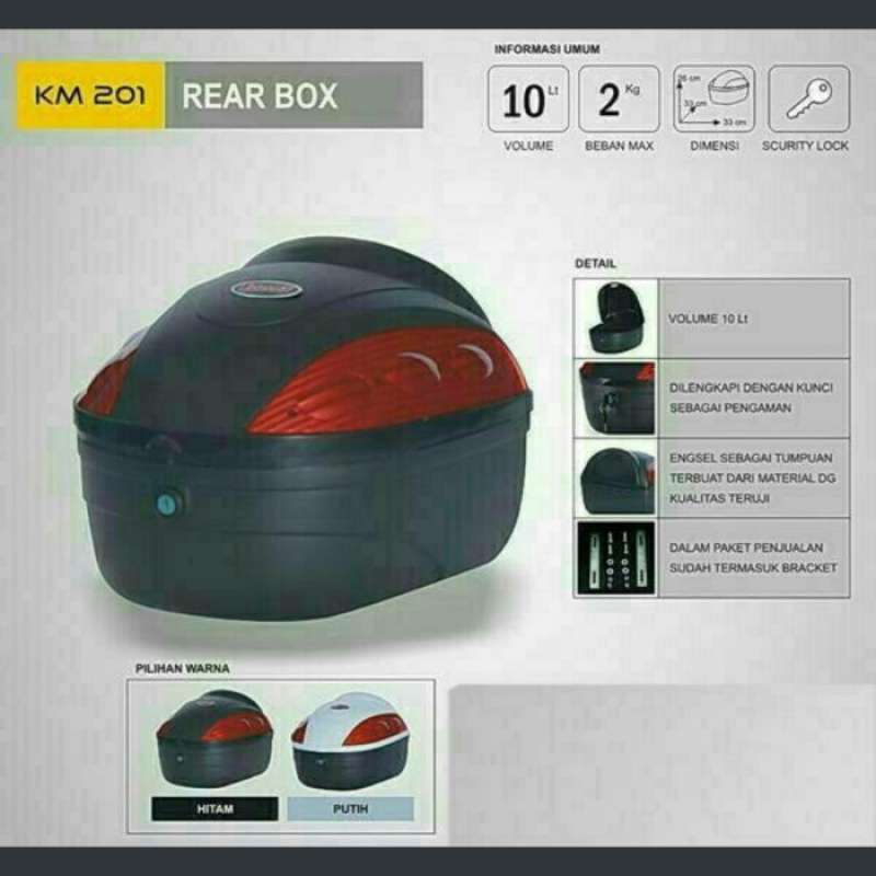 Promo Box Motor Kmi Tipe 201 Warna Hitam Diskon 23% Di Seller Fustore ...