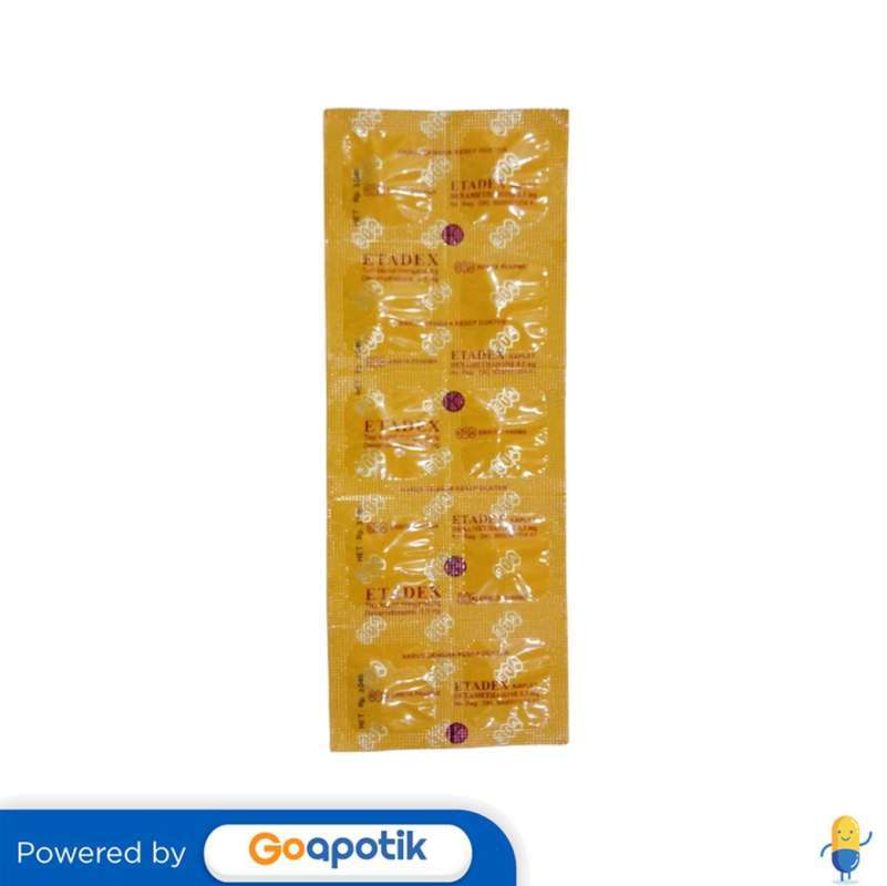 Jual Etadex 0.5 Mg Strip 10 Kaplet Di Seller Apotek Mada Farma - Pasar ...
