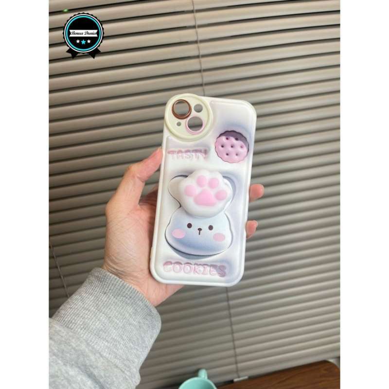 Jual Softcase Motif Aksen 3d Cookies Rabbit Pop Stand Squishi For Infinix Smart Hd 4 5 6 6 Plus ...