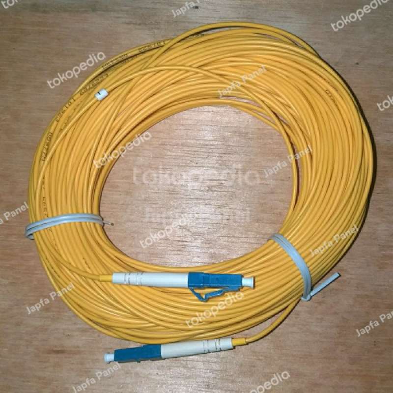 Promo Kabel Cable Patchcord Fiber Optic Lc Upc Kuning 3Mm 40 Meter ...