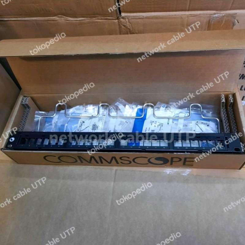 Promo Patch Panel 24 Port Cat.6 Loaded Modular Original Commscope ...