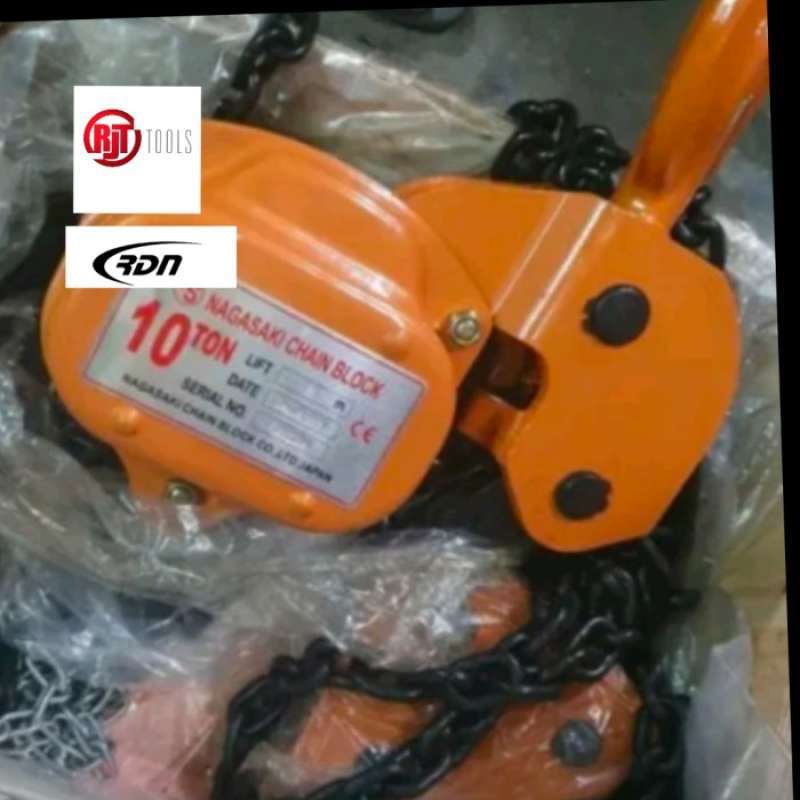 Promo KATROL CHAIN BLOCK 10 Ton x 5 Meter ORIGINAL NAGASAKI JAPAN ...
