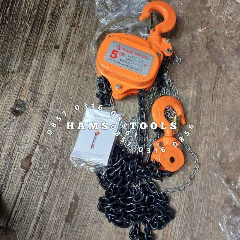 Promo Chain Block 5 Ton X 10 Meter Nagasaki Takel Manual Made In Japan ...