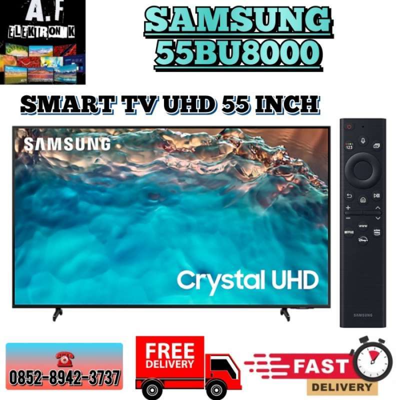 Jual Samsung 55Bu8000 Uhd 4K Smart Tv 55 Inch / Ua55Bu8000 New 2022 di Seller Kuniy Store ...