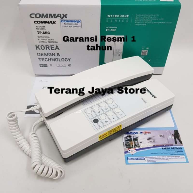 Jual Interphone Commax Tp-6rc Intercom Commax Tp6rc (6 Channel) Di ...