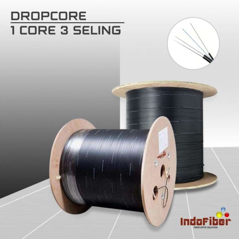 Promo Kabel Dropcore 1 Core 3 Seling / Ftth 1 Core Indofiber Diskon 23% ...