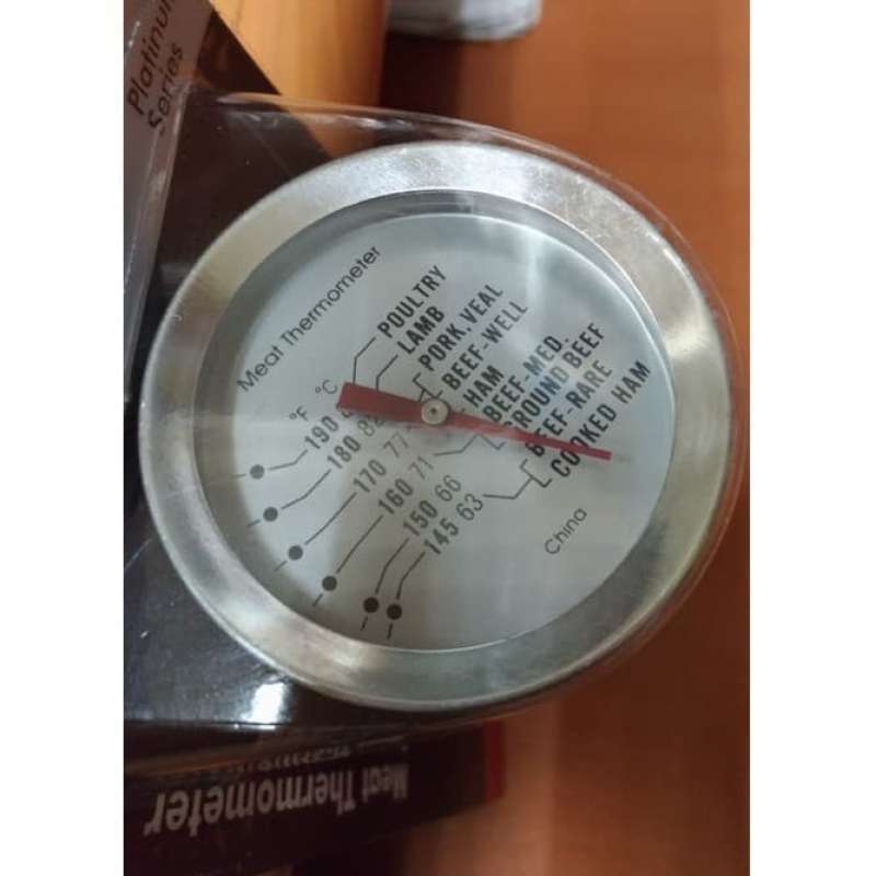 Promo Alat Ukur Kematangan Daging,Meat Thermometer Analog Stainless ...