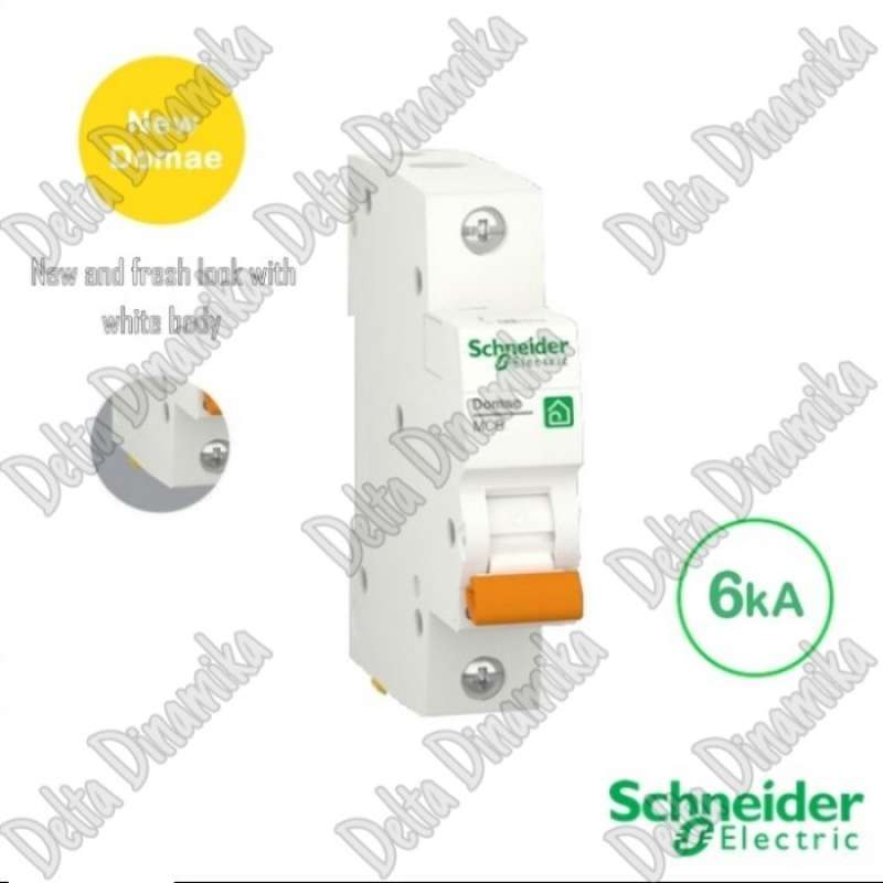 Promo mcb domae 1p 40a schneider 1 pole 40 ampere 6ka / 1 phase 40 a ...