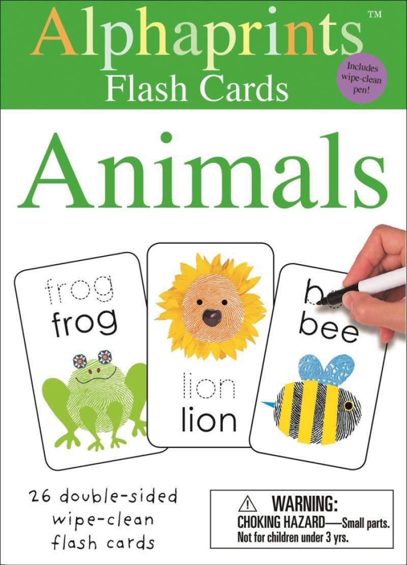 Promo Alphaprints: Wipe Clean Flash Cards Animals Diskon 23% Di Seller ...