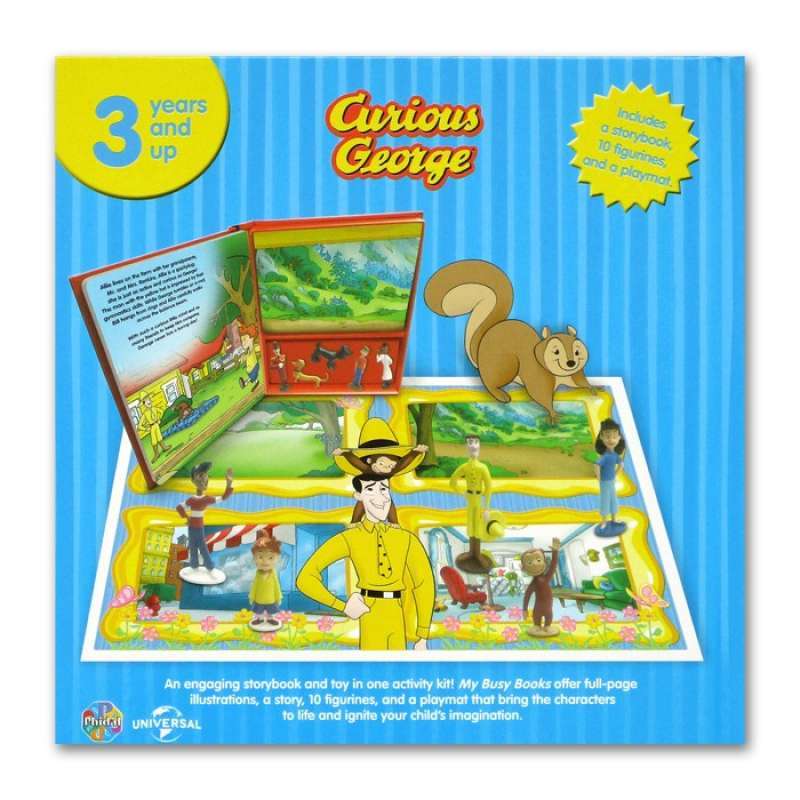 Promo Buku Anak My Busy Book CURIOUS GEORGE with Storybook, Toys & A ...