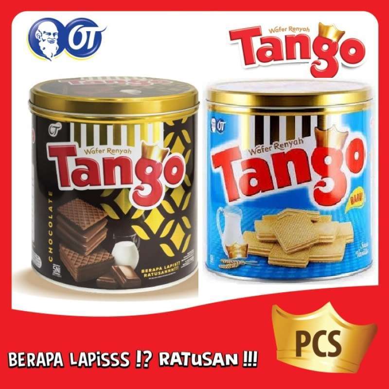 Promo Wafer Tango Kaleng Chocolate Vanilla Coklat Vanila 300 Gr 300g ...