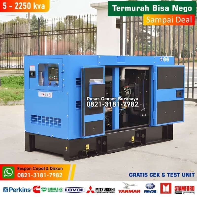 Jual GENSET SILENT - 250 Kva Cummins / Isuzu / 3 Phase / Perkins di Seller GUDANG GENSET ...