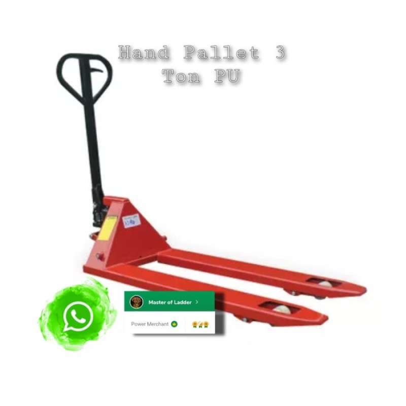 Promo Hand Pallet Manual PU 68 Cm , Hand Pallet 3 Ton Hand Stacker New ...