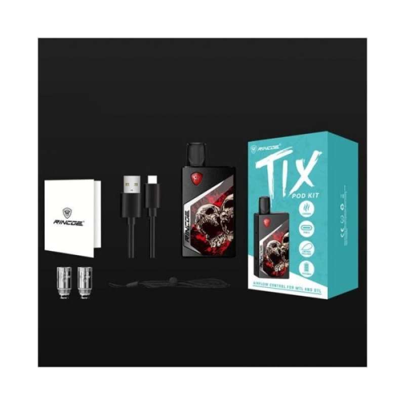 Promo Rincoe Tix Pod Kit 100% Authentic By Rincoe - Vape Tix Aio Pod ...